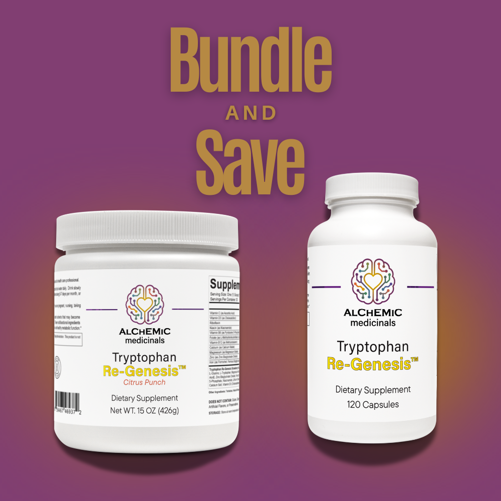 Tryptophan Re-Genesis™ Capsules & Powder Bundle – Alchemic Medicinals